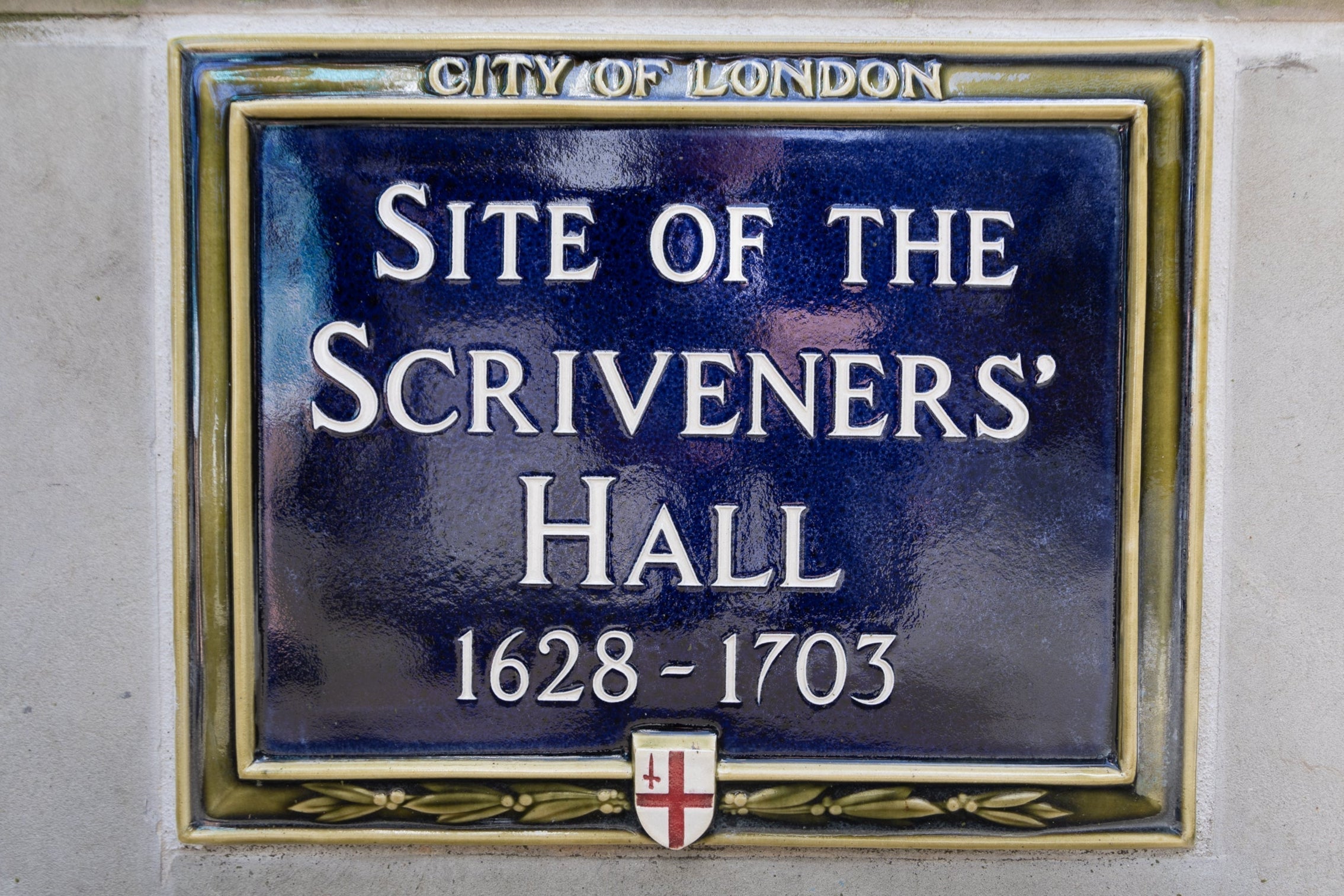 Scrivener's Hall Plaque, July 2024 – The Scriveners Company